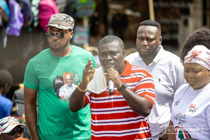 Bright Botchway at campaign